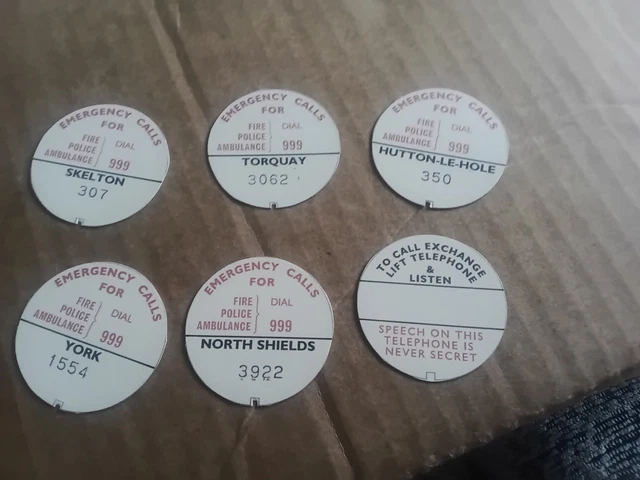 GPO TYPE dial labels . (6). £4.25 - PicClick UK