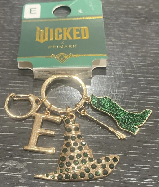 WICKED MOVIE KEYCHAIN E Elphaba Initial Wicked Primark $43.36 - PicClick AU
