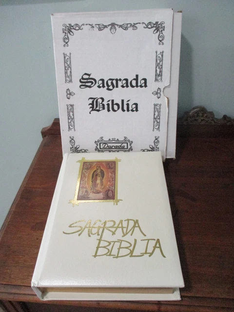 SAGADA BIBLIA BIBLE Dorada 1991 Latinoamericana Edicion Familiar NOSIB ...