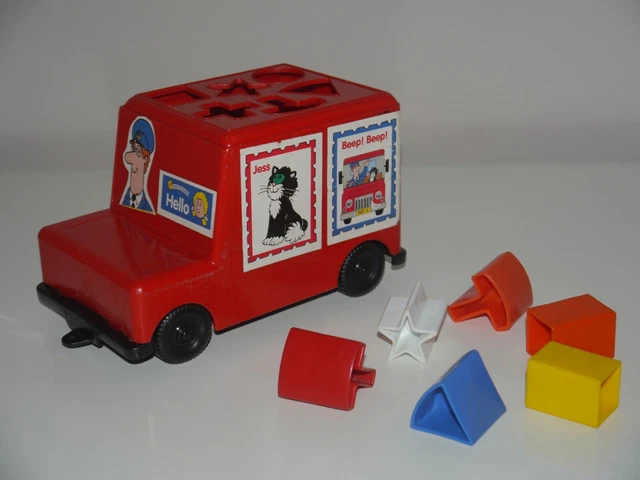 POSTMAN PAT TOYS Vintage Van Shape Sorter by Merit _AC5 £9.99 - PicClick UK