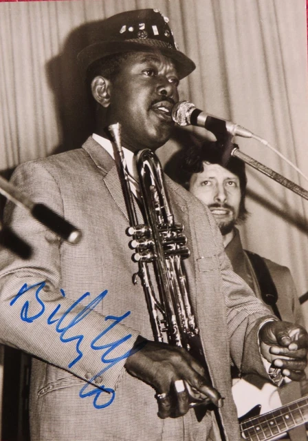 AUTOGRAMMKARTE: BILLY MO- Original Signiert - ca. 80er Jahre EUR 4,00 ...