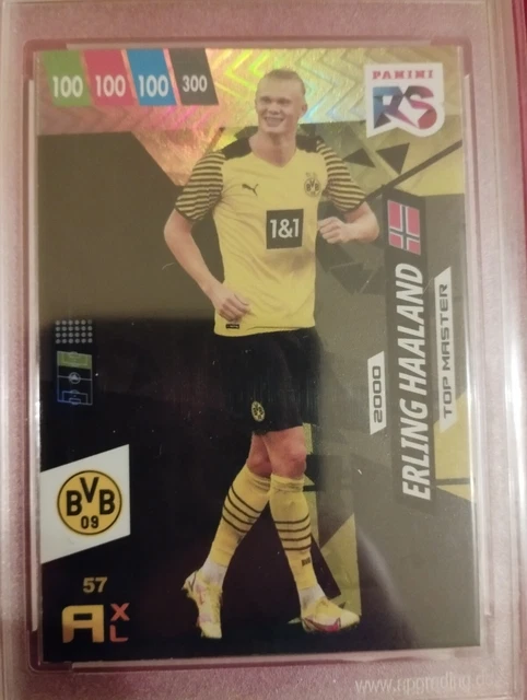 ERLING HAALAND PANINI AXL FIFA 365 Rising Stars 2022 Top Master AP (PSA ...