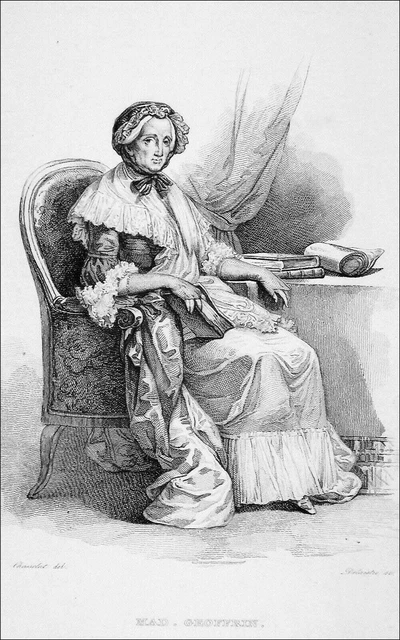PORTRAIT DE MADAME GEOFFRIN (SALON LITTÉRAIRE) (1699-1777) - Gravure du ...