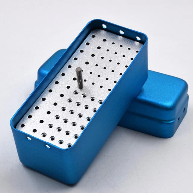 DENTAL HIGH QUALITY Endo Files Holder Autoclave Disinfection Box Blue ...
