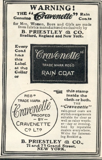 VINTAGE CRAVENETTE RAIN Coat Magazine Ad £9.09 - PicClick UK