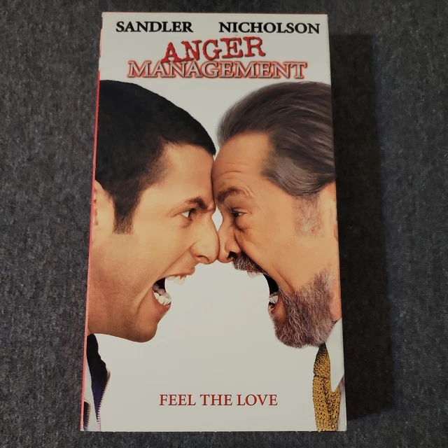 ANGER MANAGEMENT (VHS, 2003) Adam Sandler Jack Nicholson Columbia ...