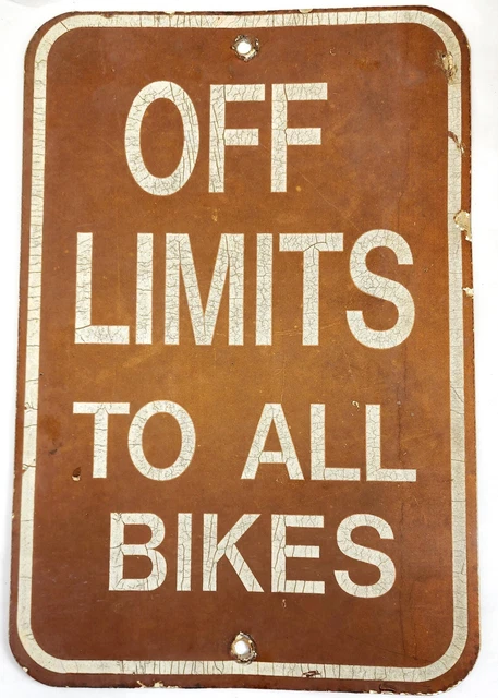 FORT BRAGG ARMY Base "Off Limits To All Bikes" Metal Sign £73.88 ...