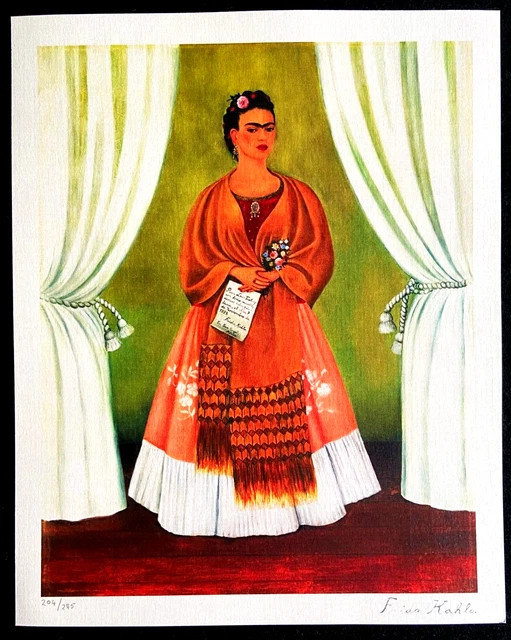 FRIDA KAHLO - Lithographie 1986 (Magritte Giacometti Salvador Dali Joan ...