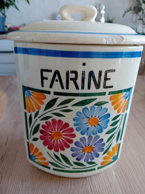 POT DE FARINE ancien JOSETTI EXCLUSIVITÉ GOULET F.D.M EUR 15,00 ...