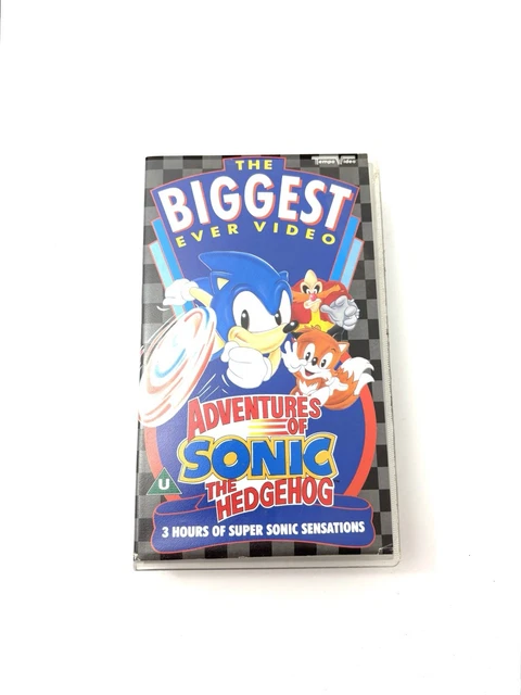 THE ADVENTURES OF Sonic The Hedgehog Vhs Video Tape Vintage Biggest ...