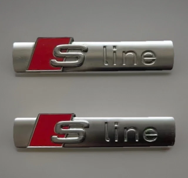 Grilles For Tesla S Logo S LINE Grille Logo Emblem SLINE Silver Mate ...