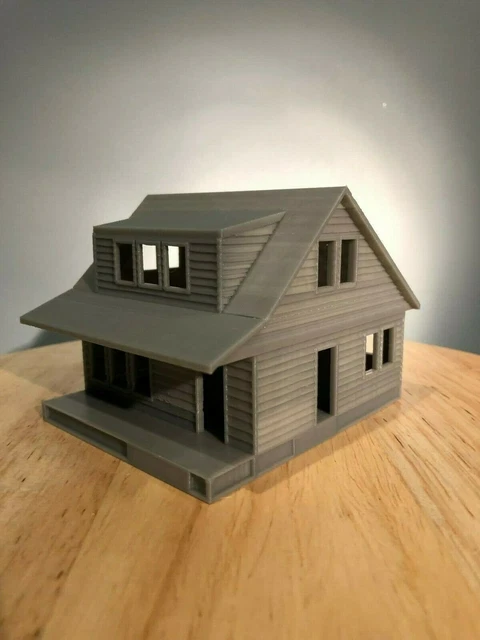HO SCALE LASALLE House (XL Version) 3D printed kit High Detail (Gray ...