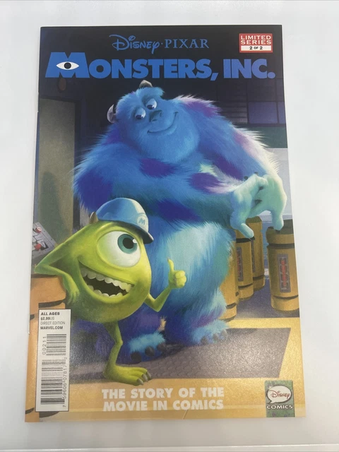 DINSEY COMICS PIXAR Monsters Inc Limited Series #2 Story of the Movie ...