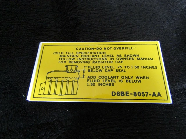 1976 - 1982 Ford F100 F150 F250 F350 Bronco Econoline Radiator Overfill ...