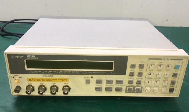 HP AGILENT KEYSIGHT 4263B LCR Meter, 100Hz to 100kHz USED EUR 774,15 ...