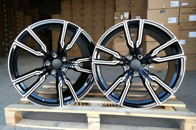4X NEW 21'' 5x120 Style 747M Performance Black Wheels Rims For X5 X6 ...