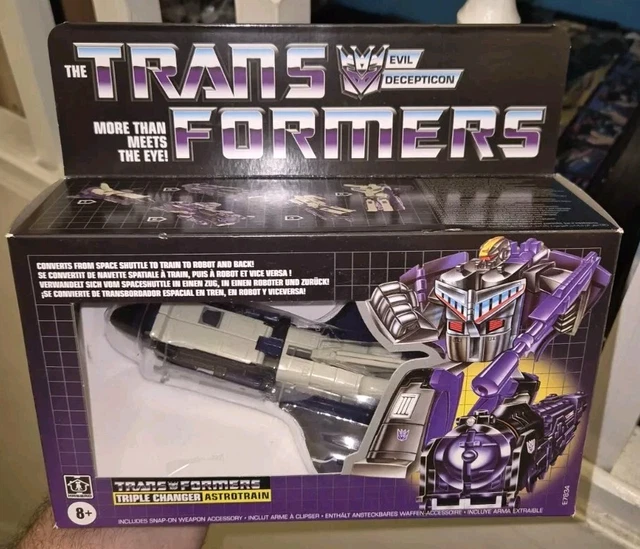 TRANSFORMERS G1 REISSUE Decepticon ASTROTRAIN Action Figure New £44.99 ...
