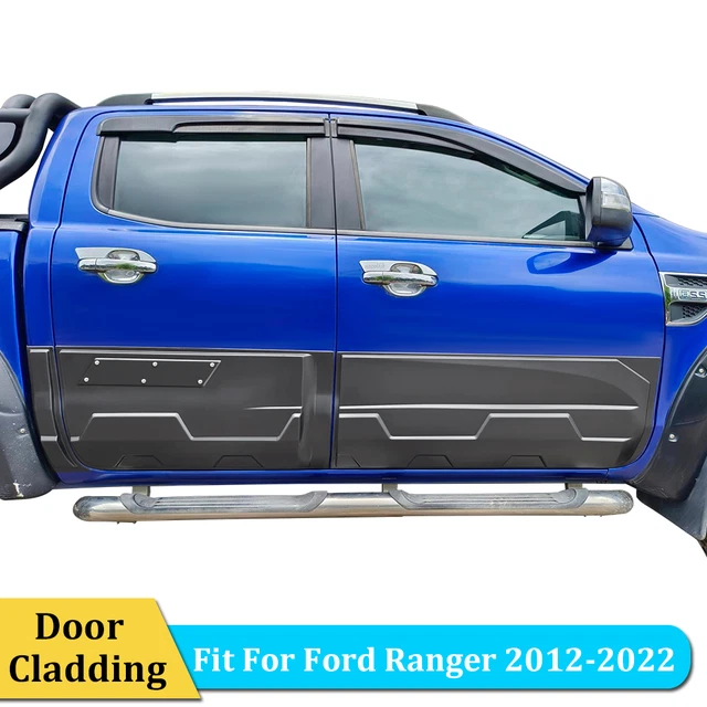 BODY KIT SIDE Mouldings Door Cladding for Ford Ranger 2012-2022 Raptor ...