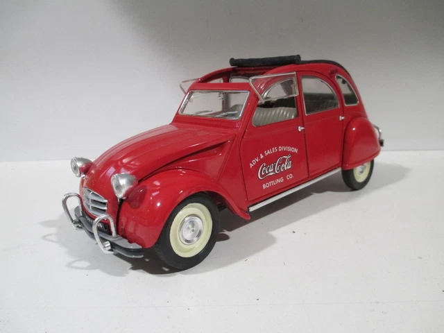 RARE CITROEN 2CV COCA COLA Company de 1966 par SOLIDO 9509 au 1/17 1/18 ...