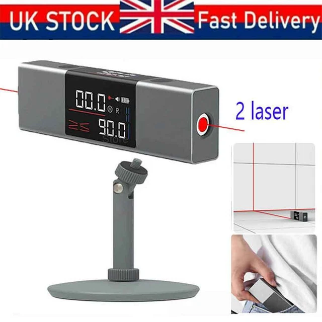 LASER PROTRACTOR ANGLE Measure Laser Level Ruler Type-C Charging ...
