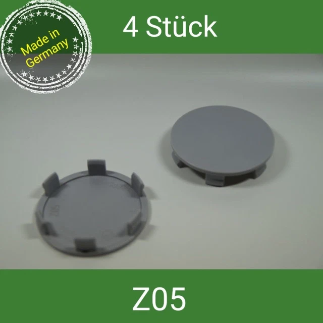 Z05 GREY WHEEL Centre Cap 60 MM Brock, RC, Plw Platinum 4 St £6.01 ...
