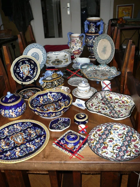 FAIENCE DE GIEN COLLECTION 34 pièces EUR 2.600,00 - PicClick FR