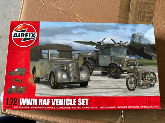 AIRFIX 1/72 WW2 RAF Vehicles Model Kit Set - Bedford MW, Standard Tilly ...