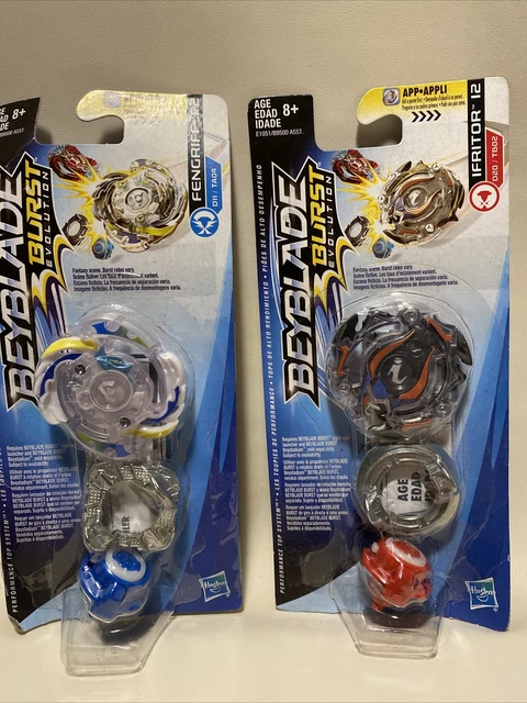 LOT OF 2 Beyblade Burst Evolution Set Ifritor I2 & RUDR R5 NIP Sealed ...