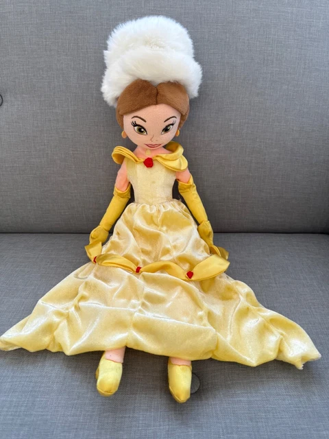 PRINCESS BELLE DISNEY Store Soft Toy Plush Doll Retro Beauty And Beast ...