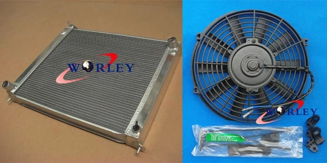 3ROW ALUMINUM RADIATOR+FAN FOR Nissan Fairlady 300ZX Z32 Twin Turbo MT ...