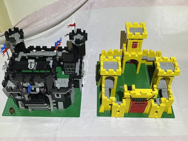 LEGO RITTER /CASTLE: Ritterburg 375-6085 Gelbe Ritterburg +Schwarze ...