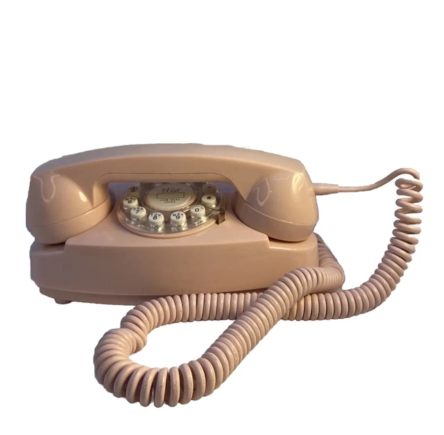 CROSLEY RETRO PINK Princess Push Button Telephone Mock Rotary CR-59P ...