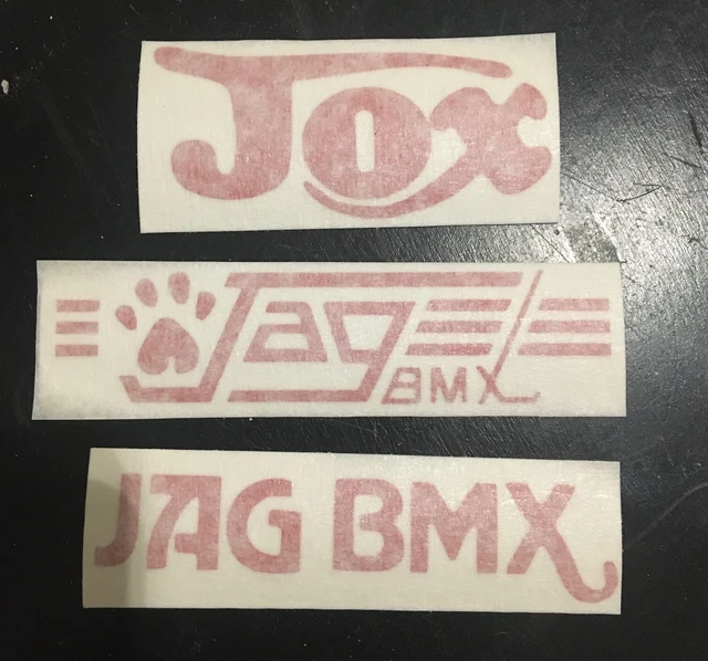 3 - JAG Jox Decals old school bmx shoes Vans jmc sticktail vintage $10. ...