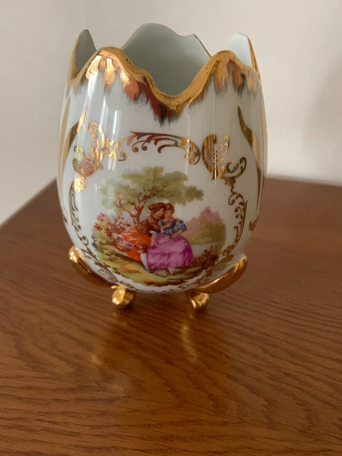 OEUF EN PORCELAINE De Limoges Decor Fragonard EUR 8,00 - PicClick FR