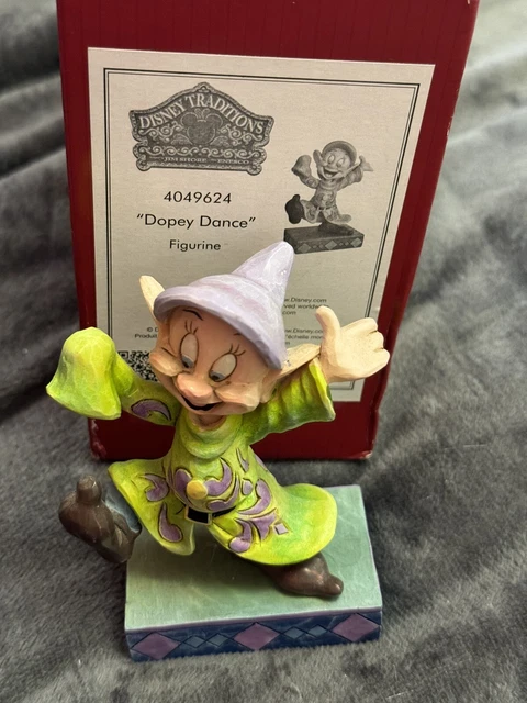 DISNEY TRADITIONS DOPEY Dance, Snow White, 7 Dwarfs, Disney Showcase ...