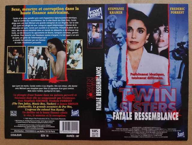 JAQUETTE VHS - Twin Sisters - Vhs Sleeve EUR 5,00 - PicClick FR
