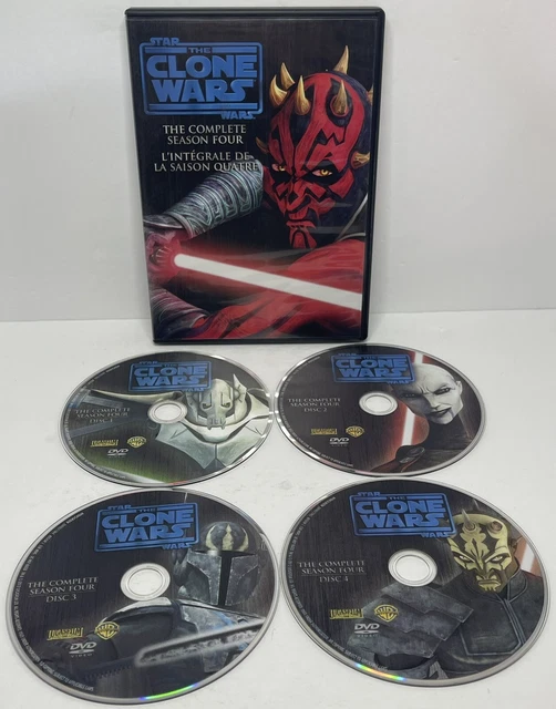 STAR WARS THE Clone Wars Complete Season Four (Dvd, 2005 Animated TV ...