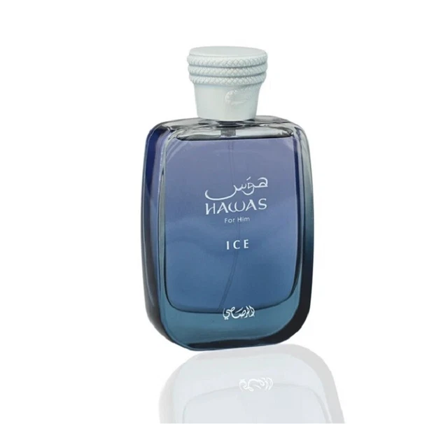 RASASI HAWAS ICE 3.38Oz/100 ml Eau de Parfum Spray Bottle For Men -New ...