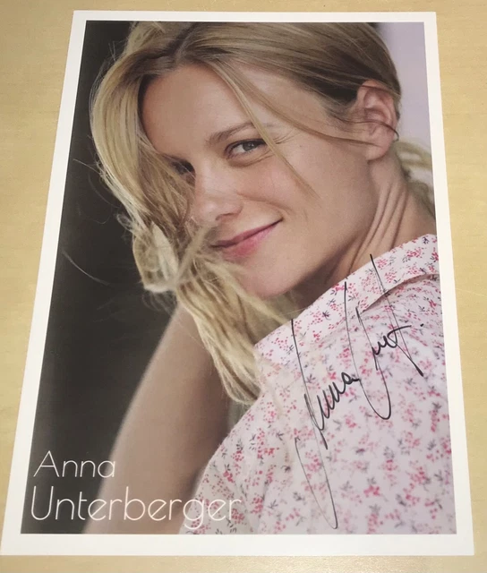 ANNA UNTERBERGER ORIGINAL signierte Autogrammkarte Autogramm Karte ...