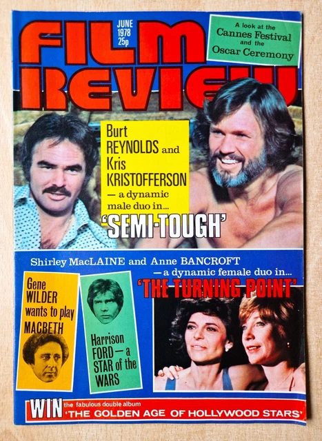 FILM REVIEW MAGAZINE June 1978 Star Wars Kris Kristofferson Susan ...