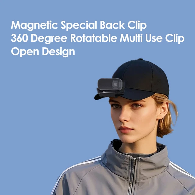 NEW 4K THUMB Action Camera Wide Angle Lens Handsfree POV Recording Body ...