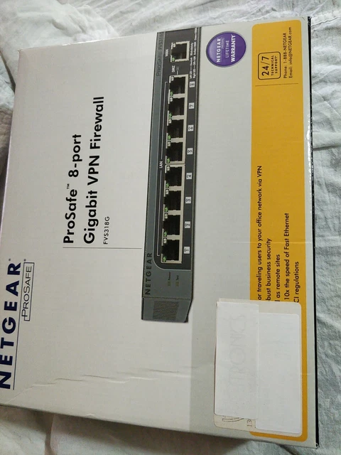 NETGEAR PROSAFE 8-PORT Gigabit VPN Business-class Firewall Model ...