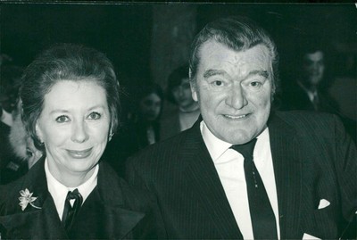JACK HAWKINS WELL known actor with his wife. - Vintage Photograph ...