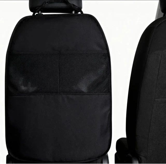 2 PACK X-LARGE Waterproof Kick Mats Backseat Protector with Organize ...