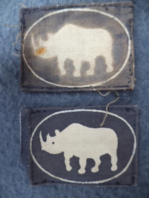BRITISH ARMY 1ST Armoured Division Ww2 Formation Patch Rhino X 2 ...