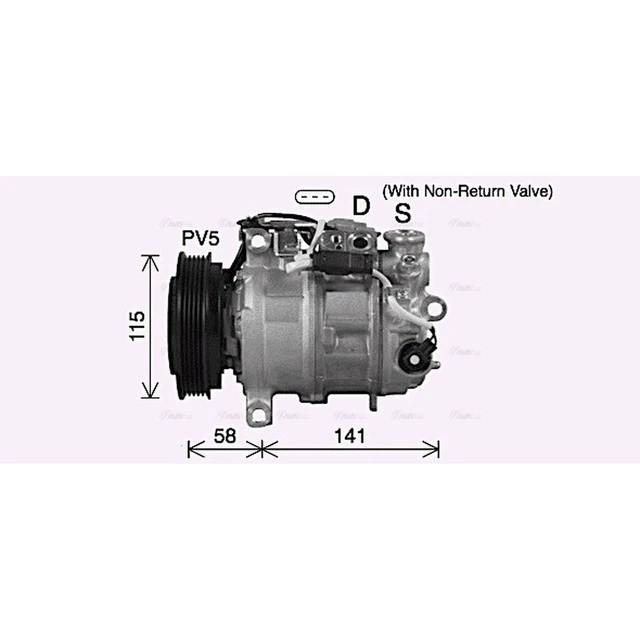 AIR CON COMPRESSOR For Mercedes CLA C117 CLA 250 4matic AVA AC ...
