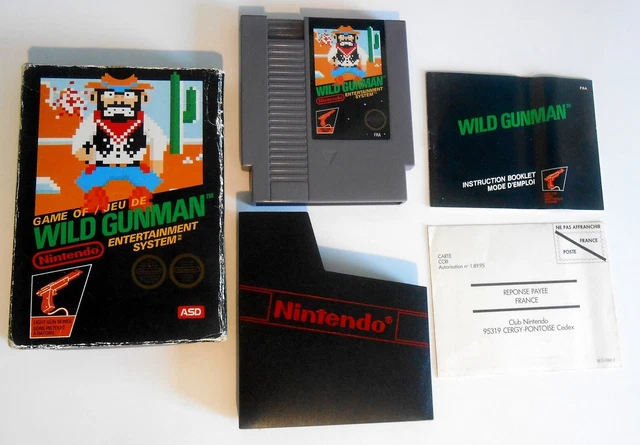 WILD GUNMAN ASD Nintendo Nes FRA EUR 189,00 - PicClick FR