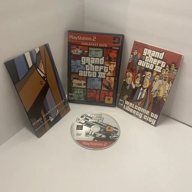 GRAND THEFT AUTO III Ps2 Greatest Hits Playstation CIB Map Manual GTA 3 ...