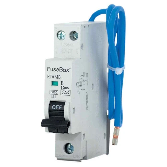 FUSEBOX RCBO TYPE A Single Pole Circuit Breaker - 6A to 50A £17.86 - PicClick UK