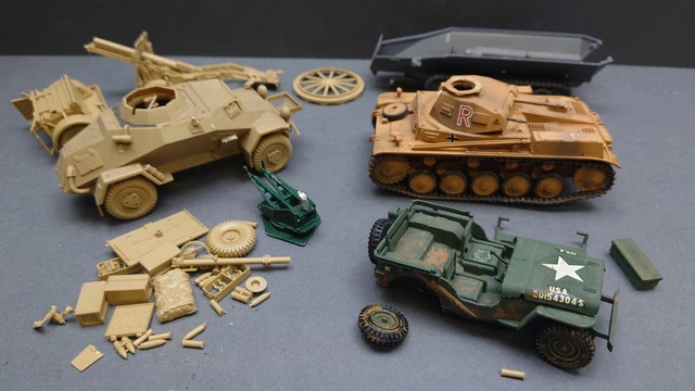 WW2 MILITARY TANK/VEHICLE Parts Junkyard - Scale Model Kit Collection ...